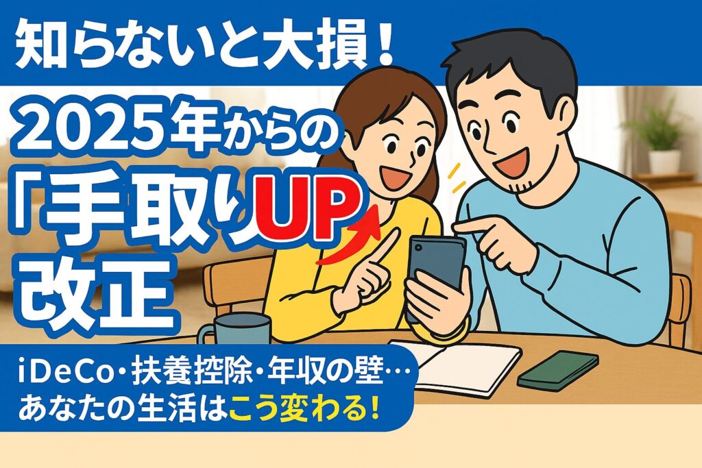 【知らないと大損】2025年 iDeCoが月6.2万円に神改正！令和7年度税制改正で会社員の手取りはこう変わる